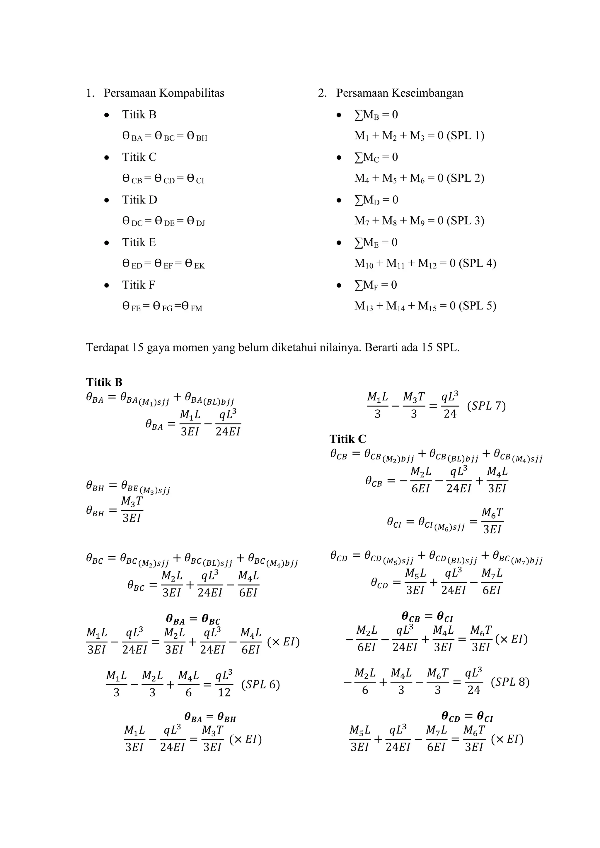 Kelompok 8 analisis struktur (metode gauss jordan) | DOCX