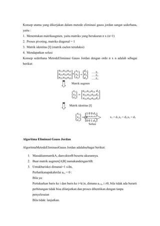 Kelompok 8 analisis struktur (metode gauss jordan) | DOCX