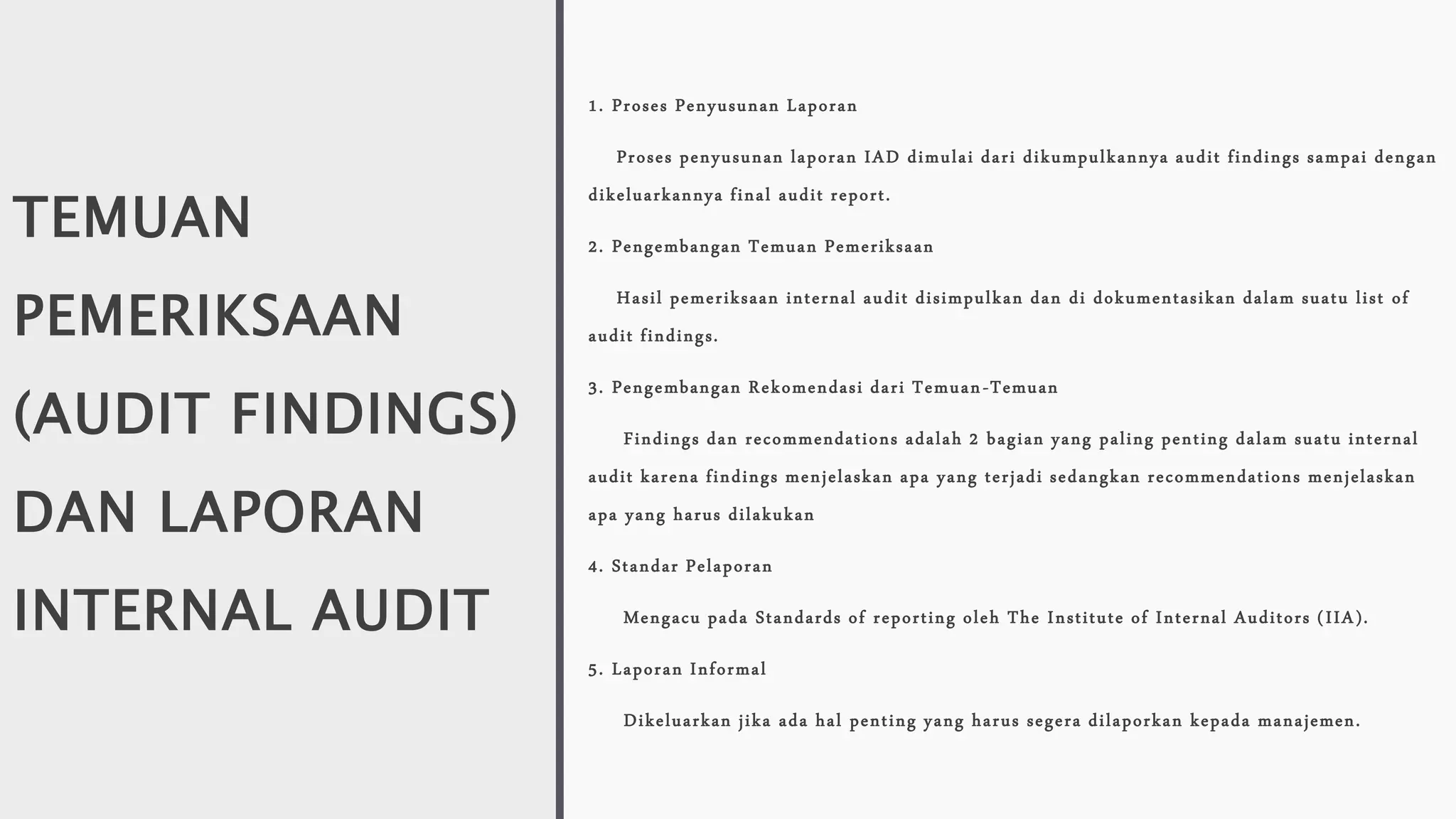 INTERNAL AUDIT | PPTX