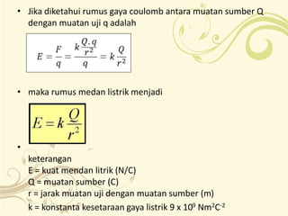 Kelompok 8 medan listrik | PPTX