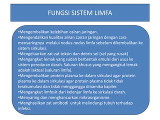Kelompok 8 sistem limfa | PPT