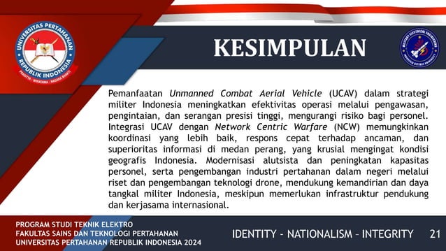 PEMANFAATAN UNMANNED COMBAT AERIAL VEHICLE (UCAV) ATAU COMBAT DRONE DAN PENERAPANNYA DALAM ...