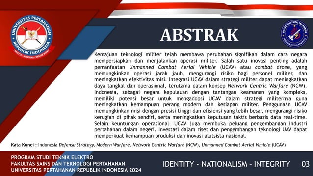 PEMANFAATAN UNMANNED COMBAT AERIAL VEHICLE (UCAV) ATAU COMBAT DRONE DAN PENERAPANNYA DALAM ...