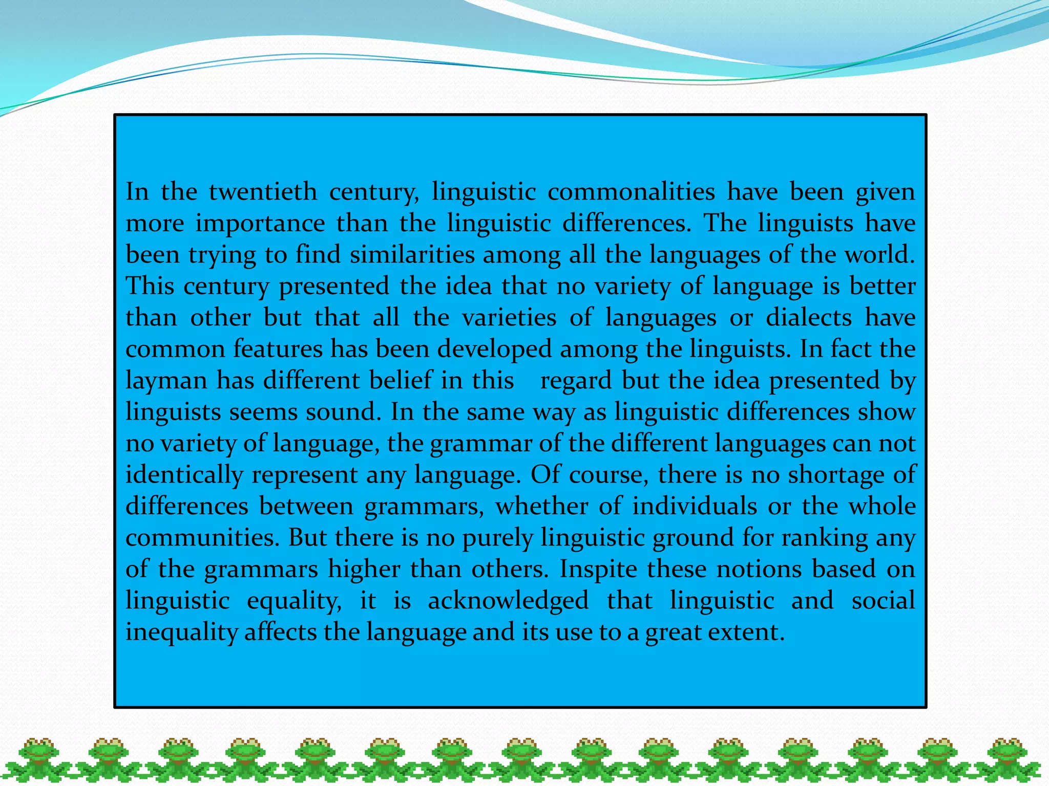 language and social inequalit | PPTX