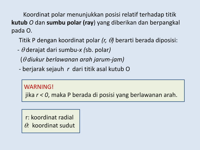 koordinat polar | PPTX