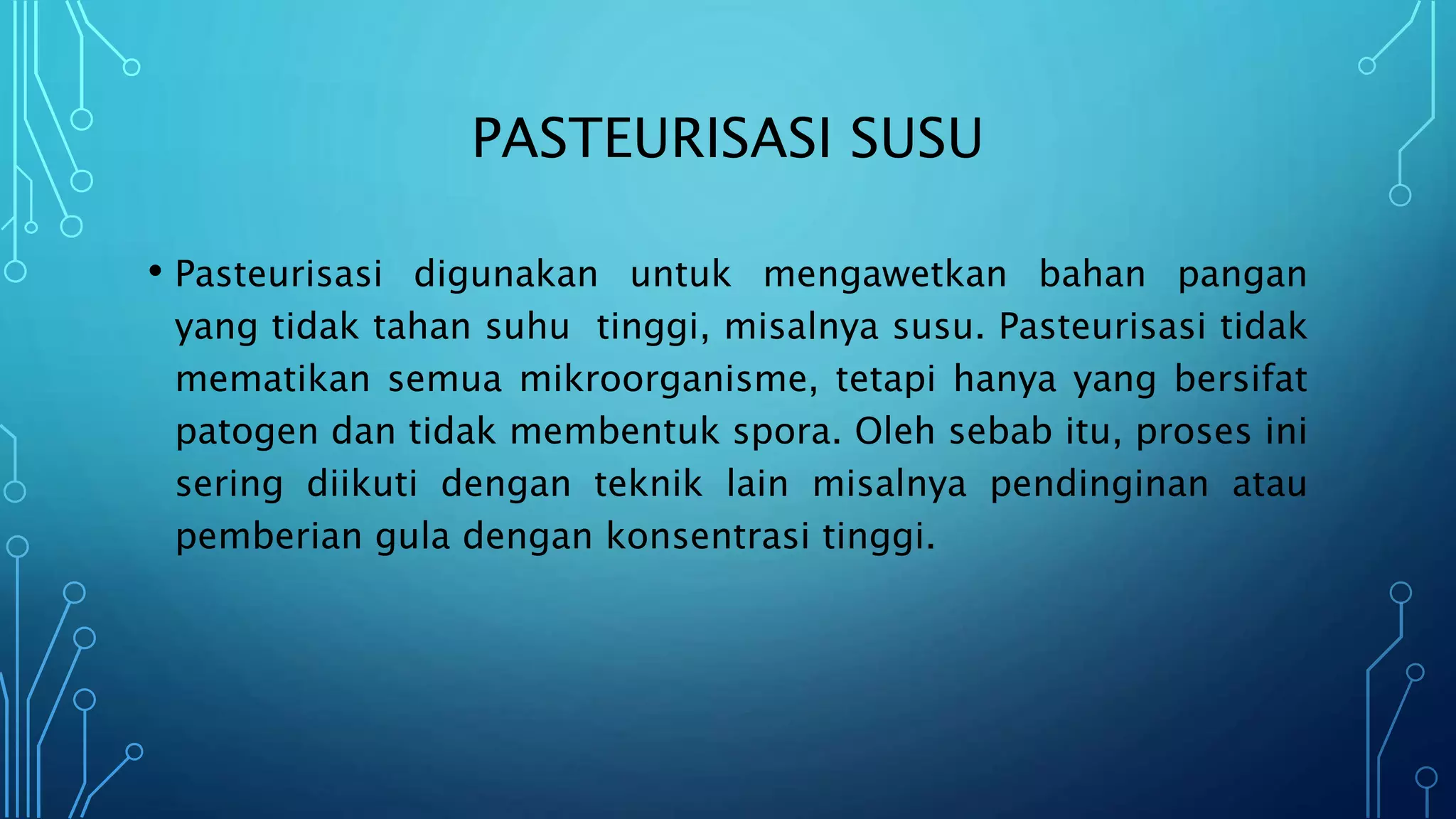 Instrumentasi Pada Proses Pasteurisasi Susu dan Air Handling Unit (AHU) | PPTX