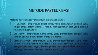 Instrumentasi Pada Proses Pasteurisasi Susu dan Air Handling Unit (AHU) | PPT