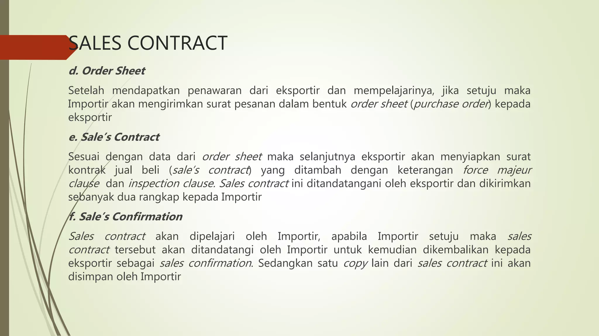 PRESENTATION SALES CONTRACT | PPTX