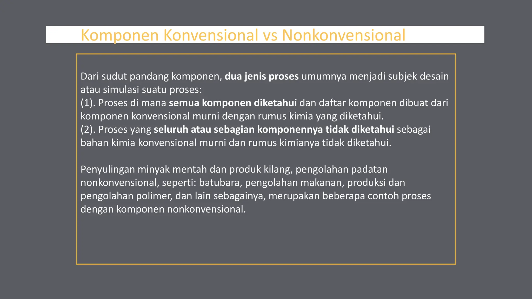 Desain proses kimia menuju simulasi proses | PPTX