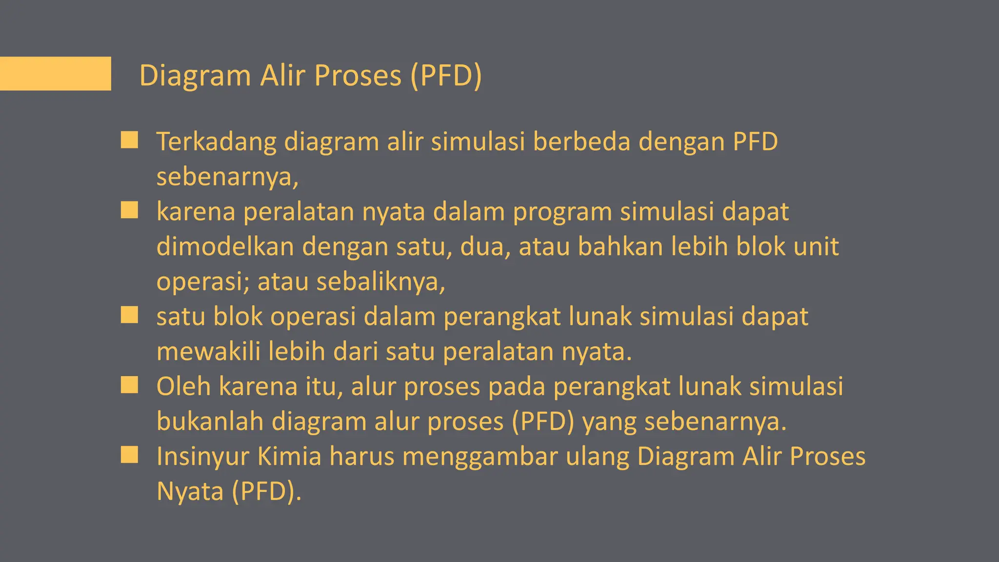 Desain proses kimia menuju simulasi proses | PPTX