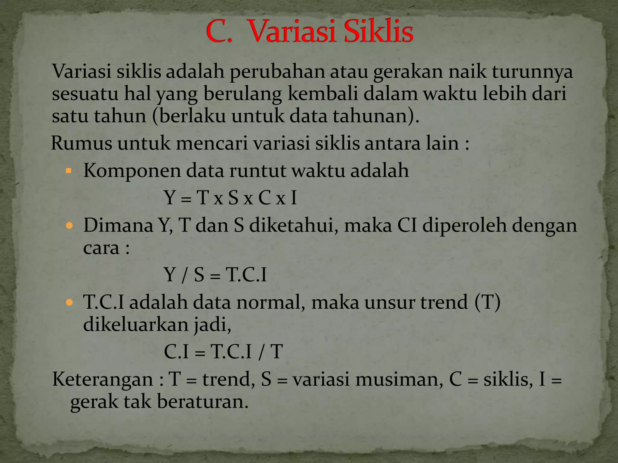 analisa runtut waktu | PPTX