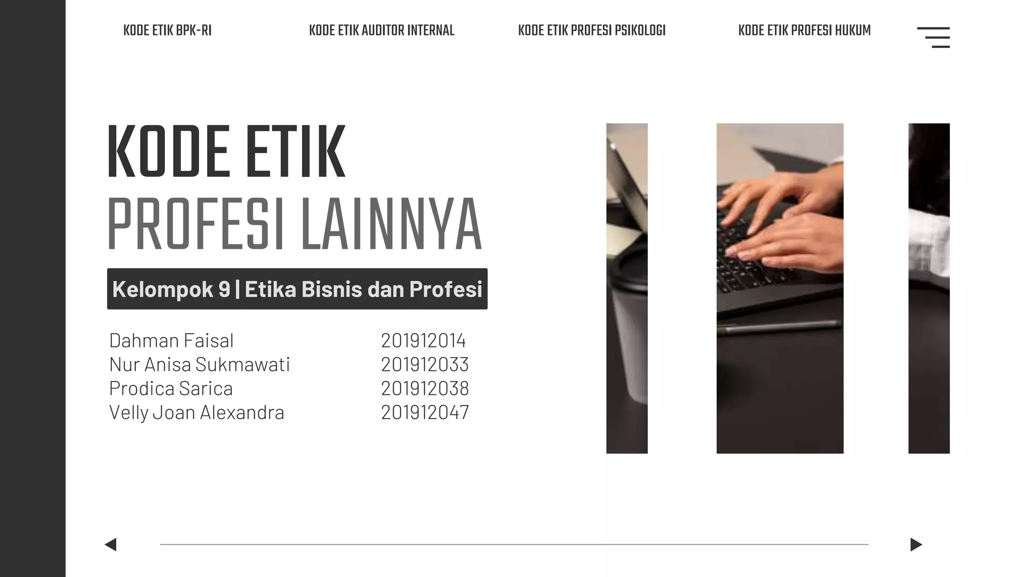Kelompok 9_EBP_Kode Etik Profesi Lainnya.pptx