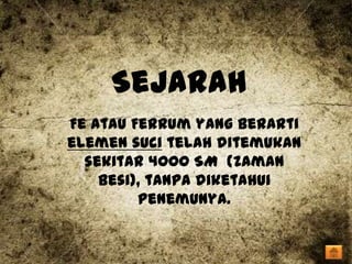Unsur Fe (Besi) | PPTX