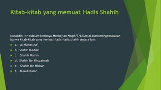 KELOMPOK 9 Hadits.pptx hadis hadis hadis h | PPT