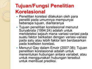 Metode Korelasional 2 (Psikologi Umum) | PPTX