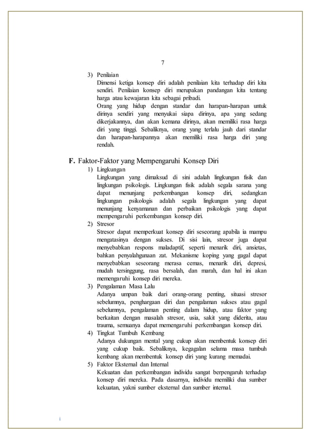 makalah keperawatan dasar 1 tentang konsep diri | DOCX