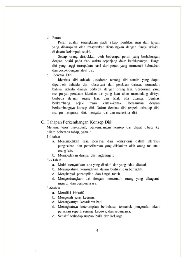 makalah keperawatan dasar 1 tentang konsep diri | DOCX