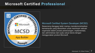 Kelompok 9 #sertifikasi software & database development | PPT