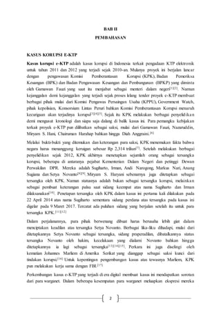 Laporan Ilmiah Kasus Korupsi E-KTP | DOCX