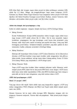 Laporan Ilmiah Kasus Korupsi E-KTP | DOCX