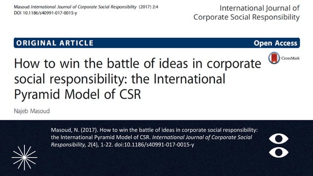 Article Review: How to win the battle of ideas win corporate social ...