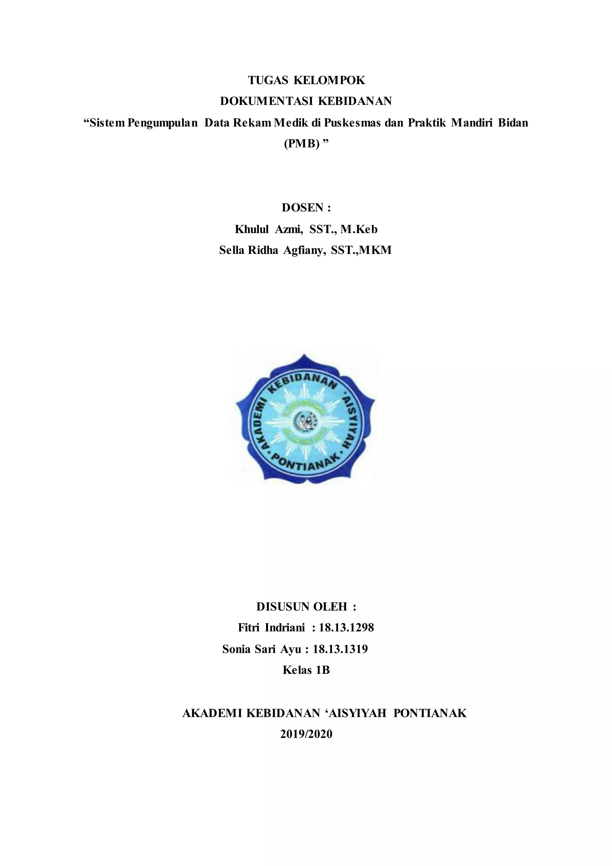 Kelompok dokep sonia fitri | DOCX