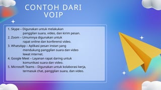 Materi Networking Service , Voip , dan Firewall | PPTX