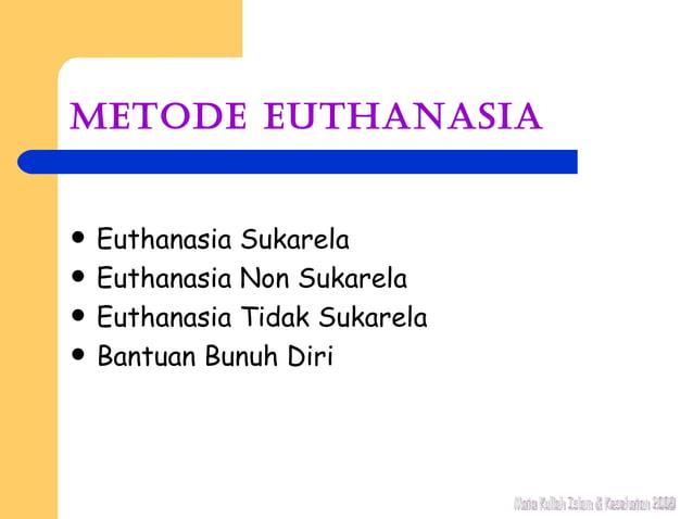 Kelompok euthanasia 1 | PPT