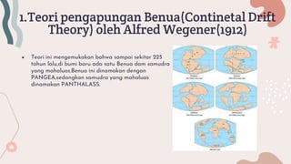 Teori Apungan Benua(continental drift theory) oleh Alfred Wegner 1912.pptx