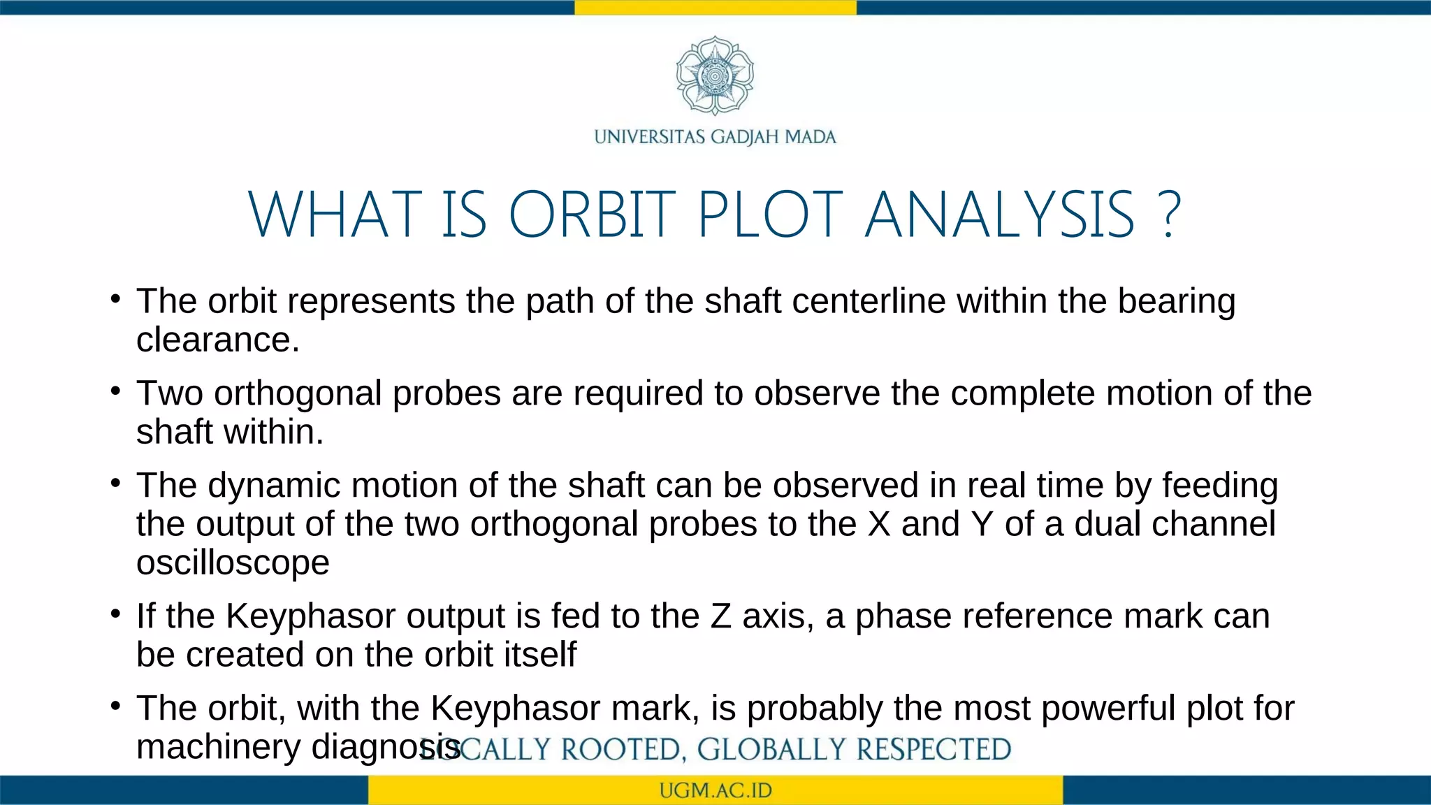 ORBIT PLOT ANALYSIS - VIBRATION ANALYSIS | PPT