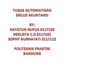 Automatisasi Siklus Akuntansi | PDF