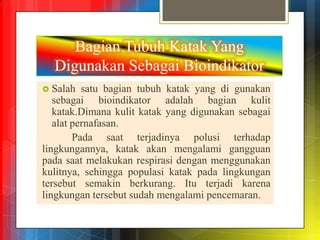 katak sebagai bioindikator | PPTX