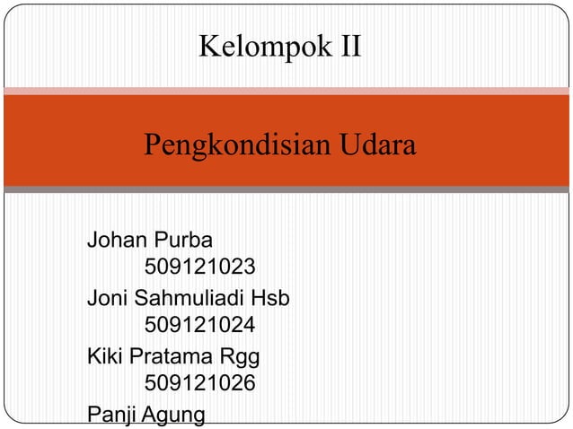 Siklus Pendinginan AC | PPTX