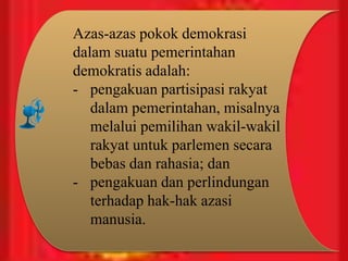 Demokrasi dan Pentingnya Pendidikan Demokrasi | PPTX