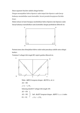 Geometri Sahcceri Pada Geometri Eulid | DOC