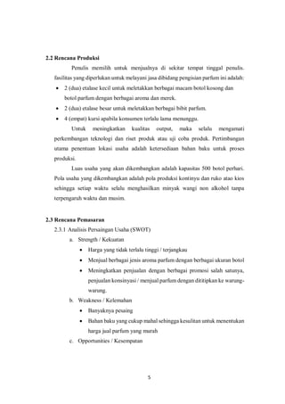 Parfum Isi Ulang “Reiffell Parfume” - Pengantar Bisnis Makalah | PDF