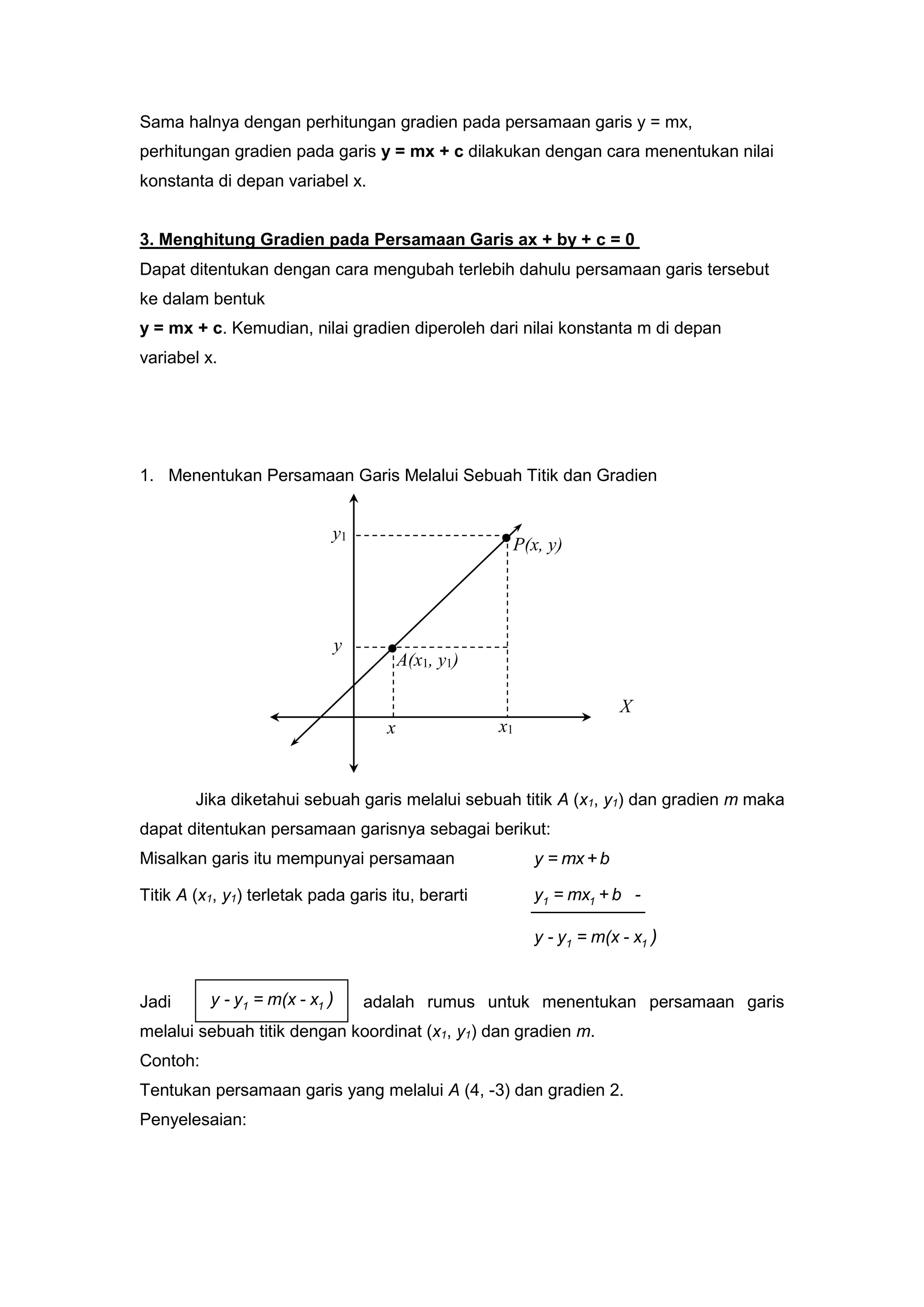 Kelompok ii persamaan garis lurus | DOCX