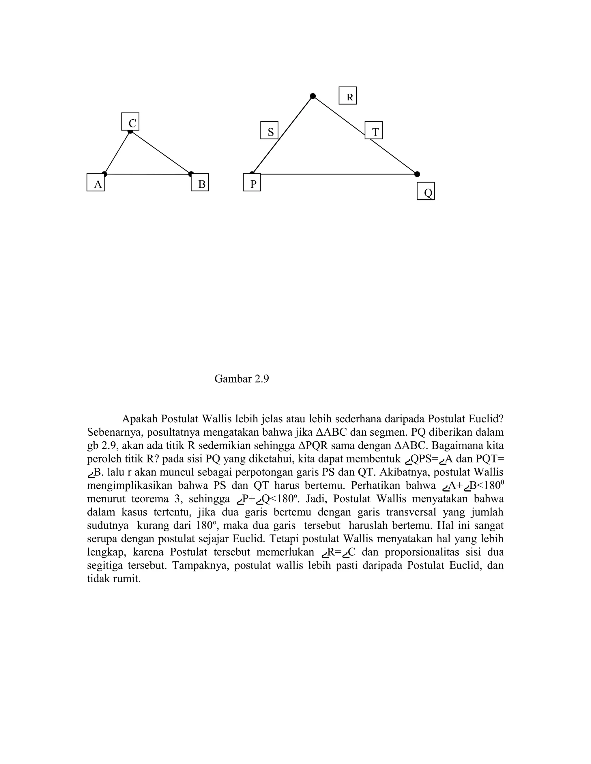 Proclus dan Wallis pada geometri Euclid | DOC