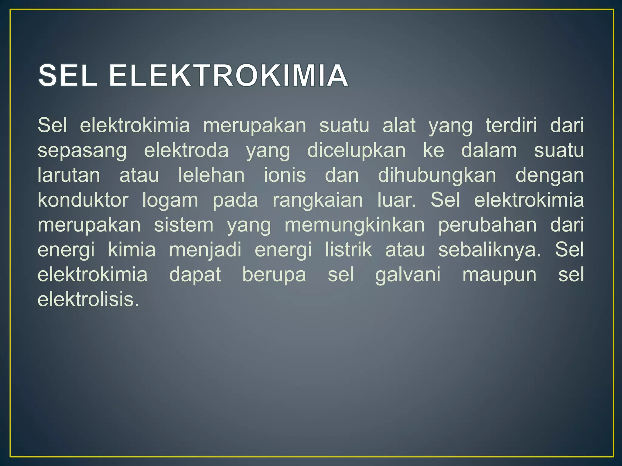 Kelompok i katoda, anoda, dan sel | PPTX