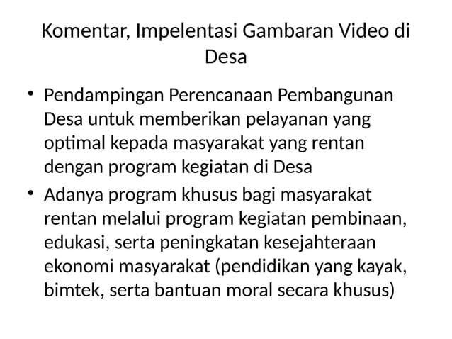 KELOMPOK IV Tugas Pertemuan I Gambaran Desa | PPT KELOMPOK IV Tugas Pertemuan I Gambaran Desa | PPT