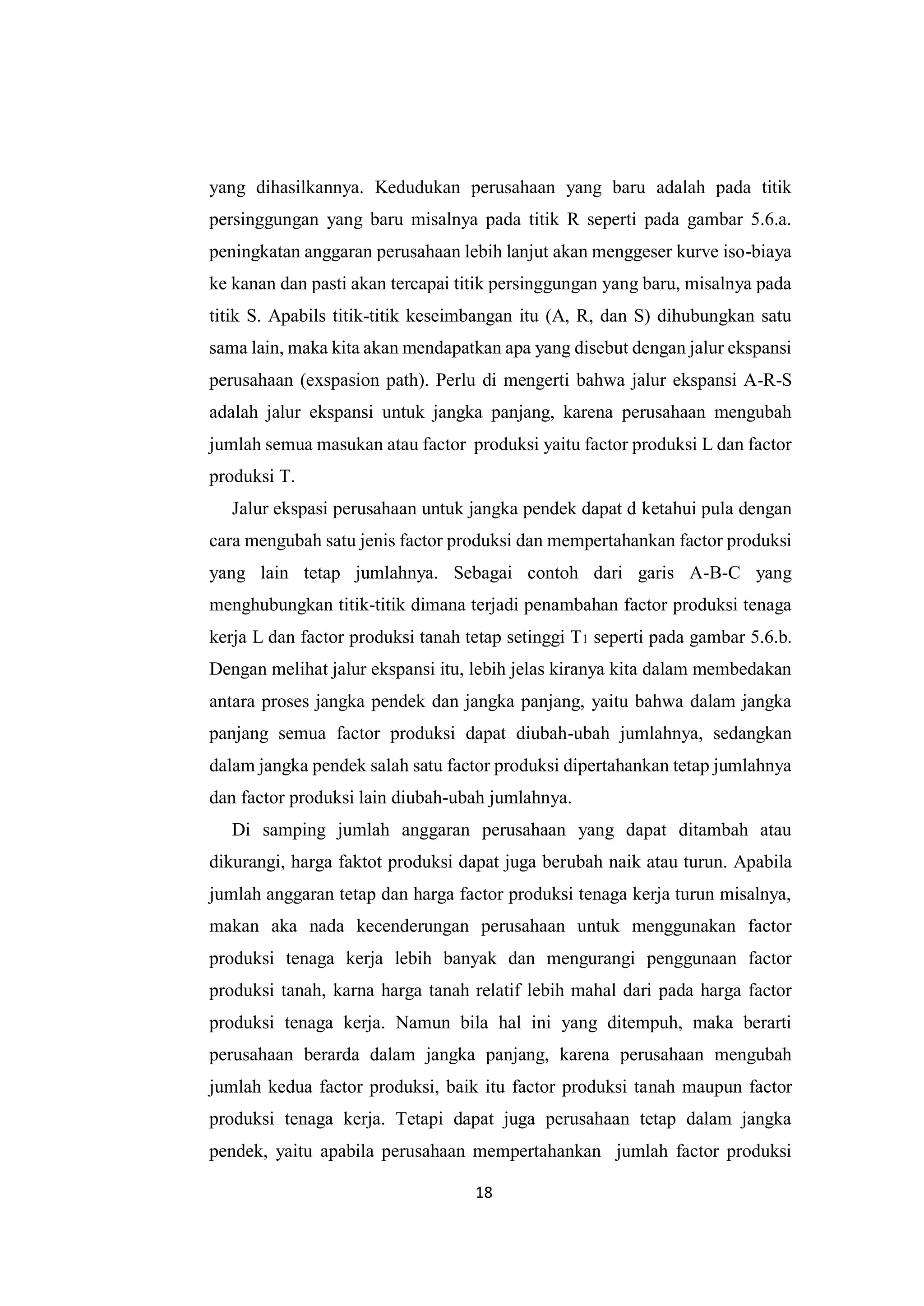 Teori Produksi - Pengantar Ekonomi Mikro (Makalah) | PDF