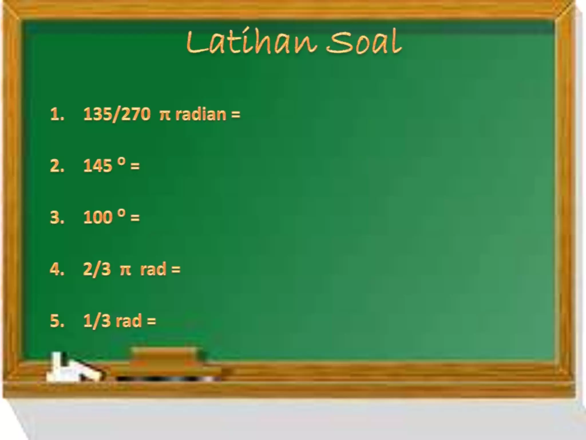 sudut dalam radian | PPTX