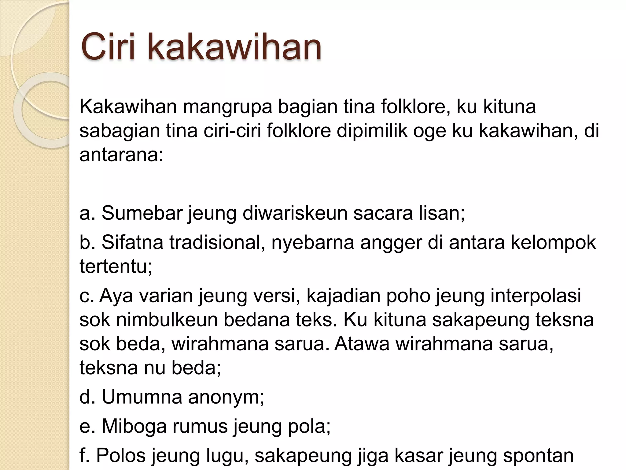 Kelompok kakawihan | PPTX