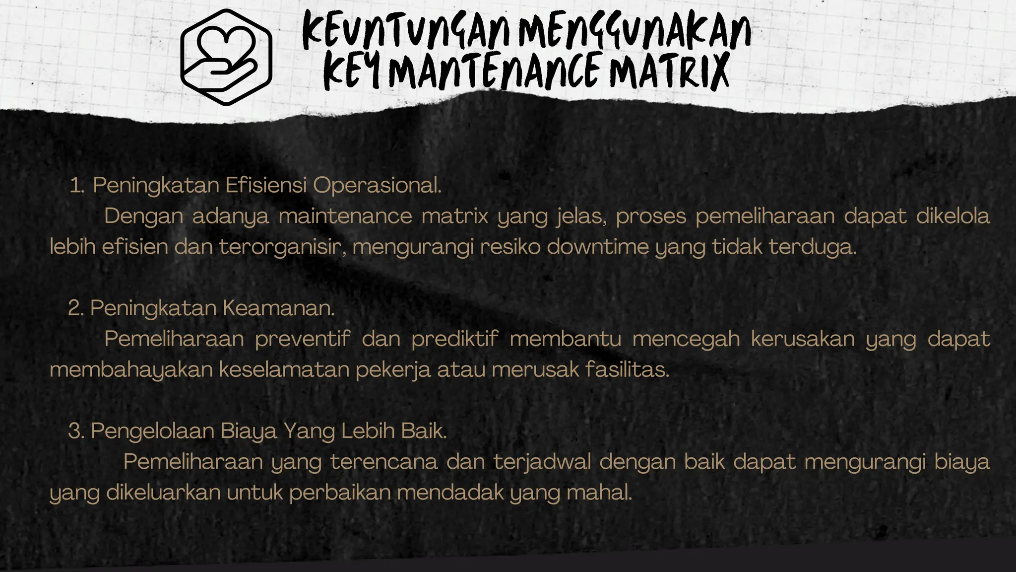 Materi Manajemen Perawatan Key Maintenance Matrix | PDF