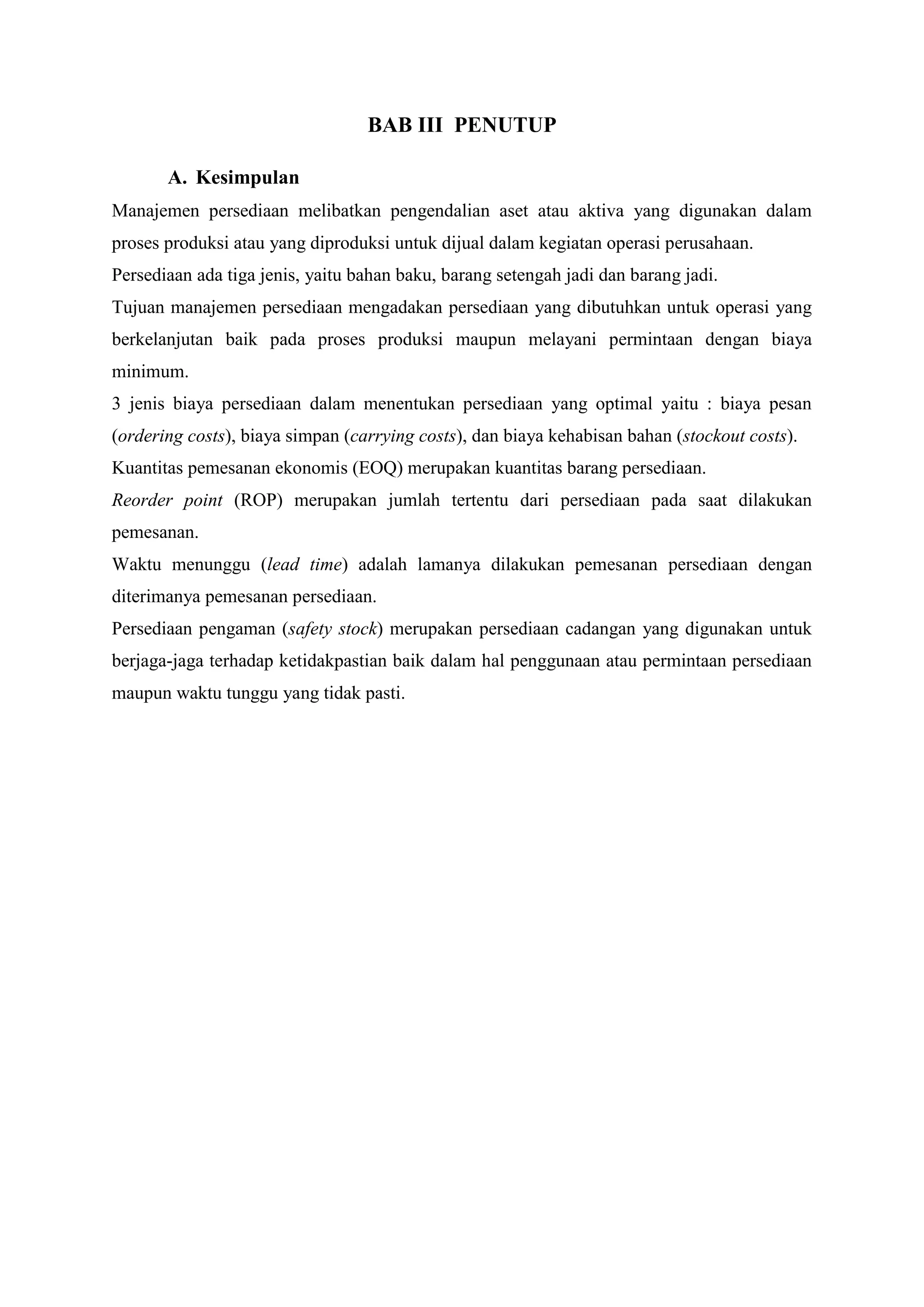 KELOMPOK MANAJEMEN PERSEDIAAN.doc