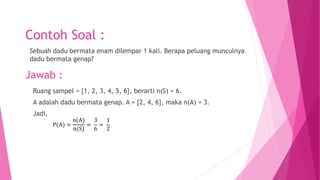 Matematika Kelas 9 - BAB PELUANG | PPTX