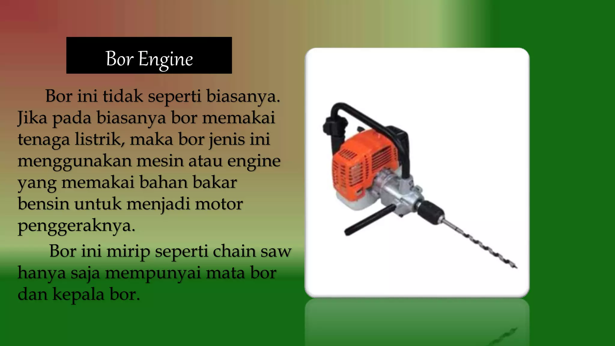 Slide Mesin Bor | PPTX