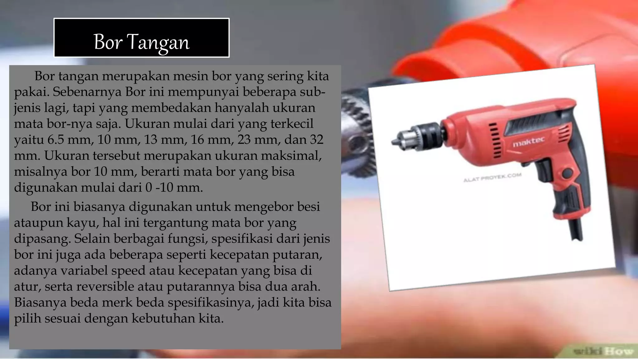 Slide Mesin Bor | PPTX