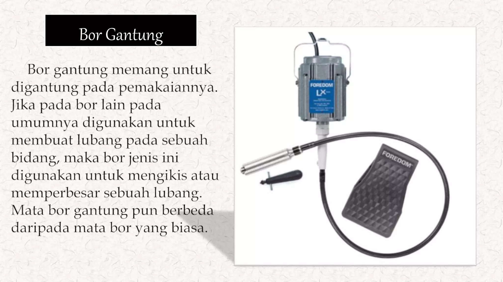 Slide Mesin Bor | PPTX