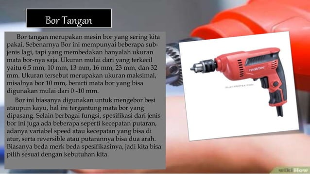 Slide Mesin Bor | PPTX